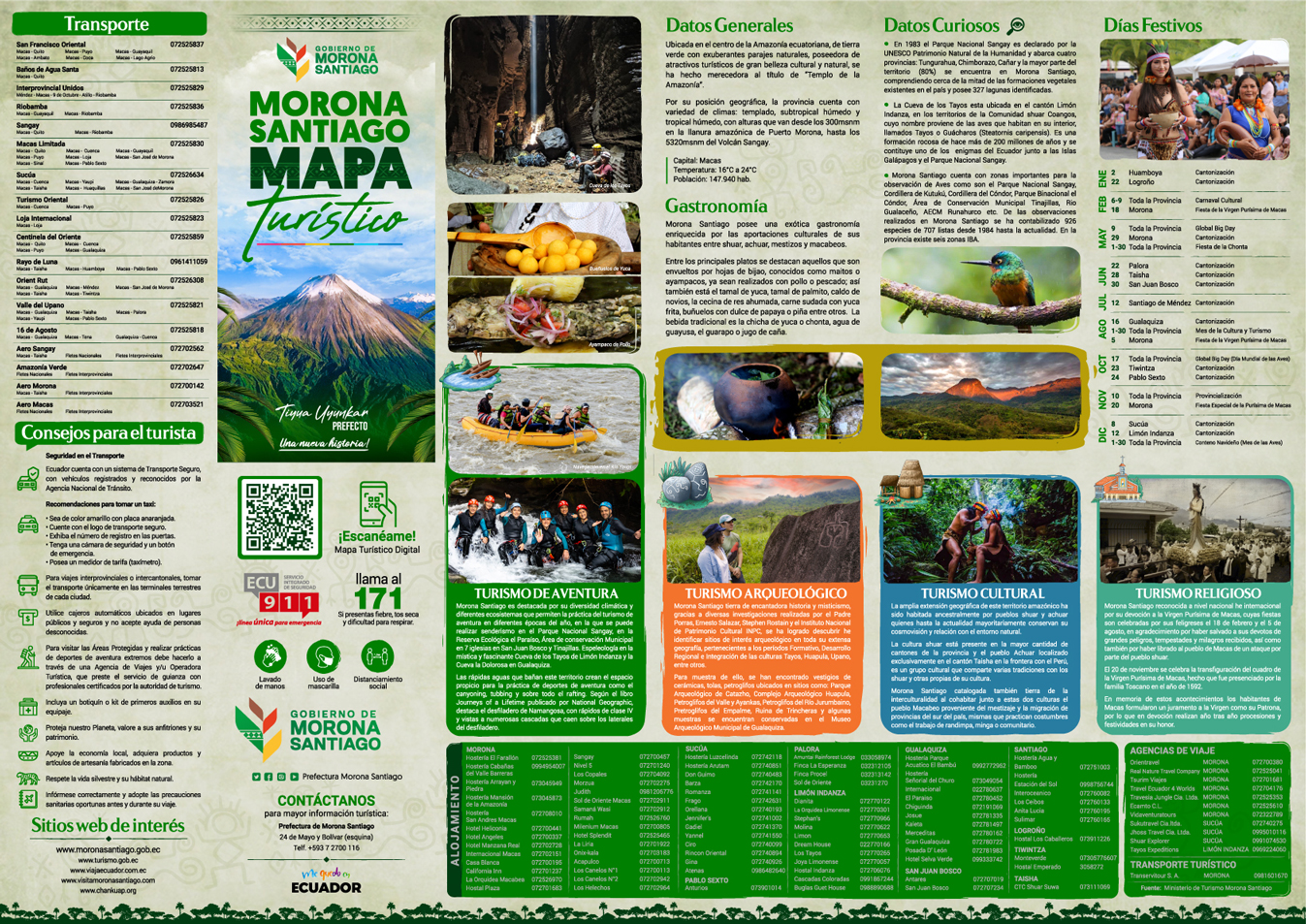 Explora Morona Santiago con el Mapa Turístico Provincial - Gobierno de Morona Santiago